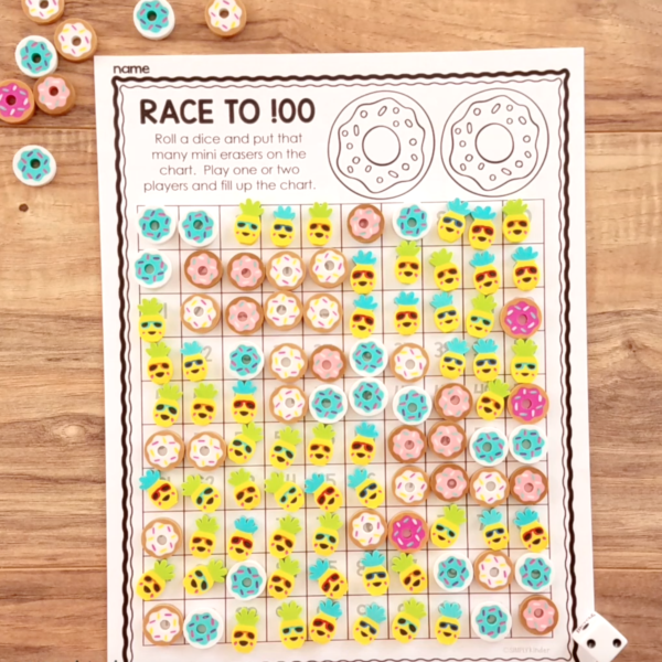 Donuts - Mini Eraser Activity Set - Simply Kinder + Printable Membership