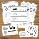 We - Sight Word Activities - Simply Kinder + Printable Membership
