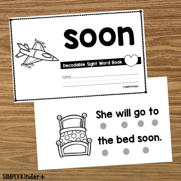 Soon - Sight Word Book Activities - Simply Kinder + Printable Membership