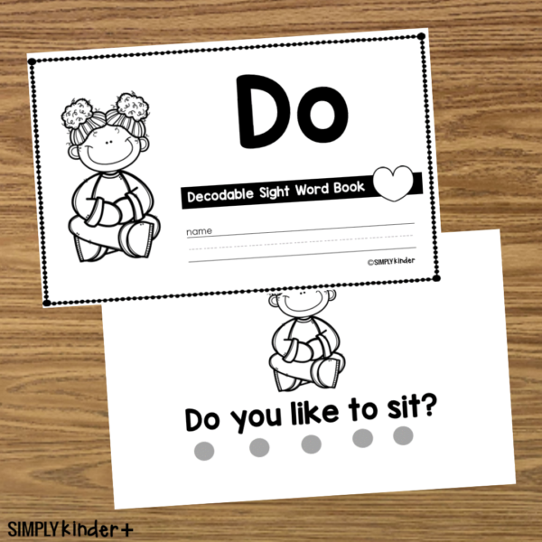 Do - Sight Word Book Activities - Simply Kinder + Printable Membership
