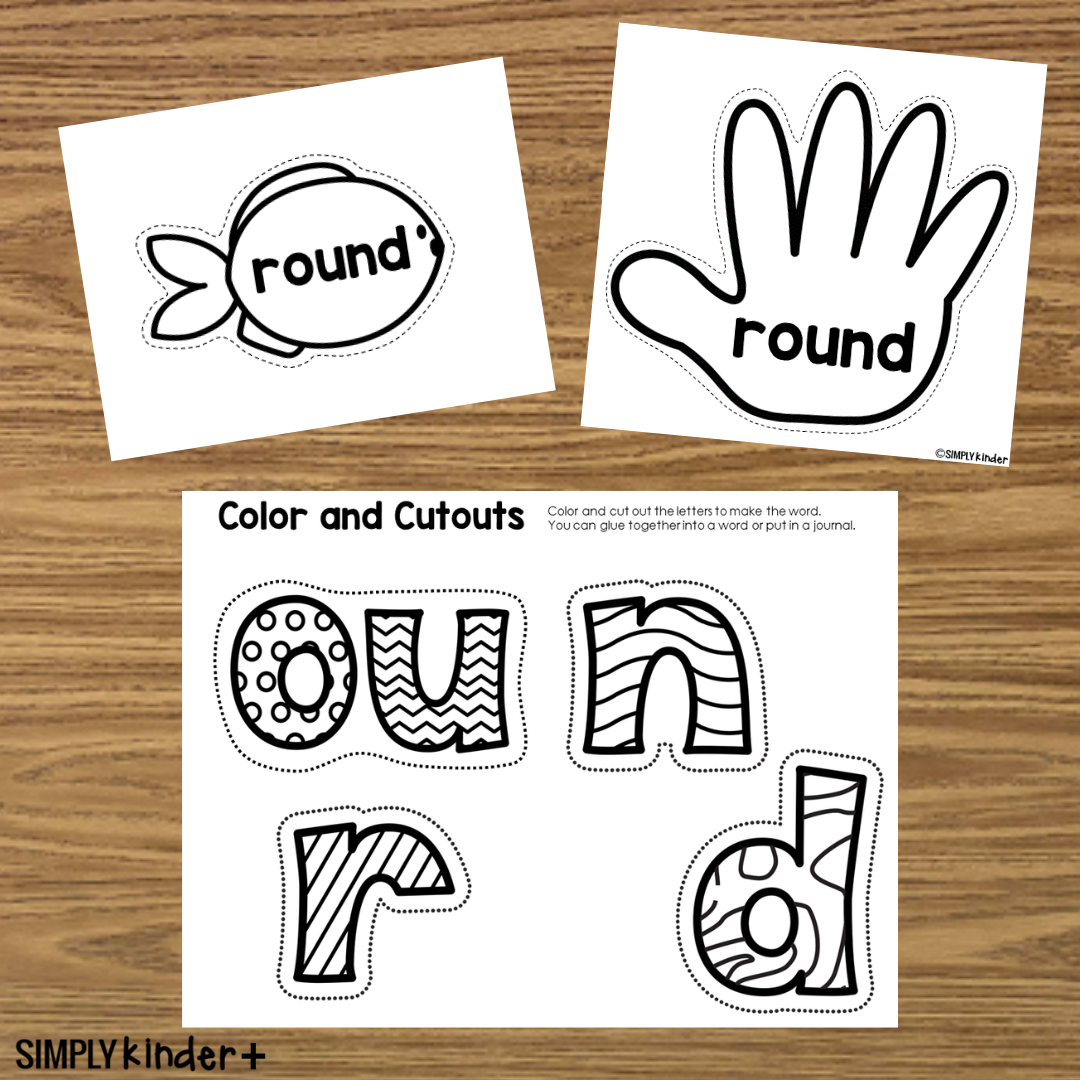 Round - Sight Word Craft Activities - Simply Kinder + Printable Membership