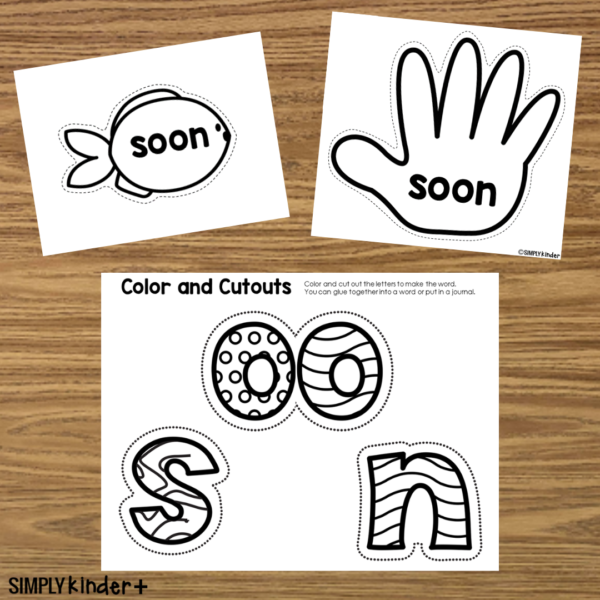 Soon - Sight Word Craft Activities - Simply Kinder + Printable Membership