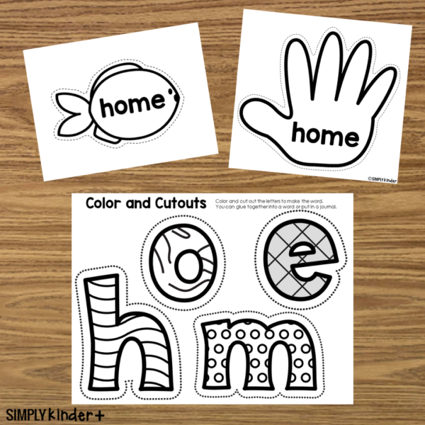 Home - Sight Word Craft Activities - Simply Kinder + Printable Membership