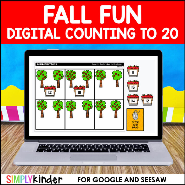 Fall Fun - Digital Counting to 20 for Google and Seesaw - Simply Kinder ...