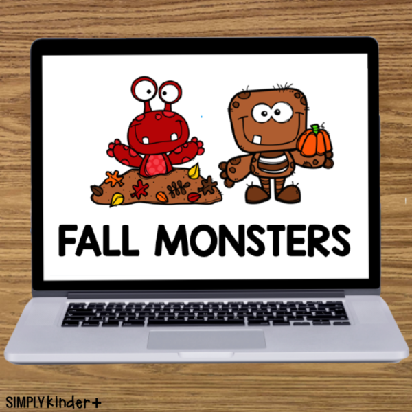 Fall Monsters - Fall Fun Digital Counting to 20 - Simply Kinder ...