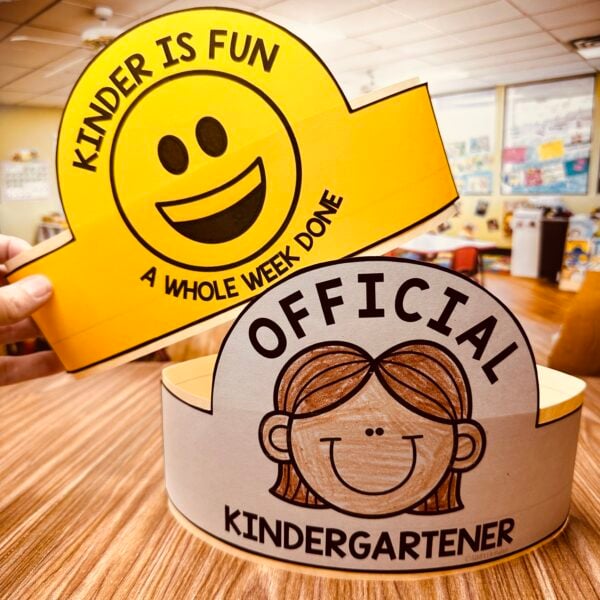 First Day of School Hats - Simply Kinder + Printable Membership