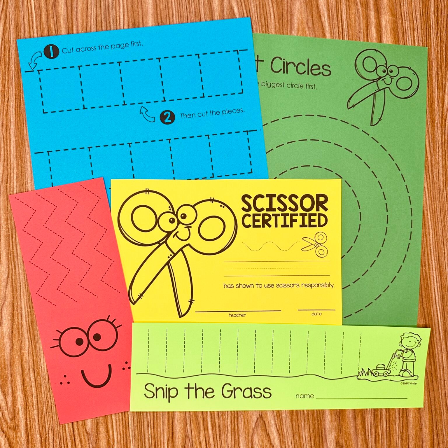 Cutting Practice and Scissor Skills Activities - Simply Kinder ...