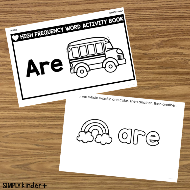 And - Sight Word Activities - Simply Kinder Plus