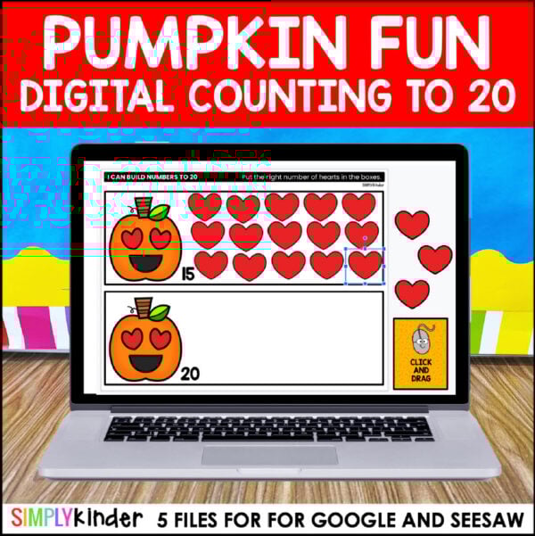 Pumpkin Fun - Digital Counting to 20 for Google and Seesaw - Simply ...