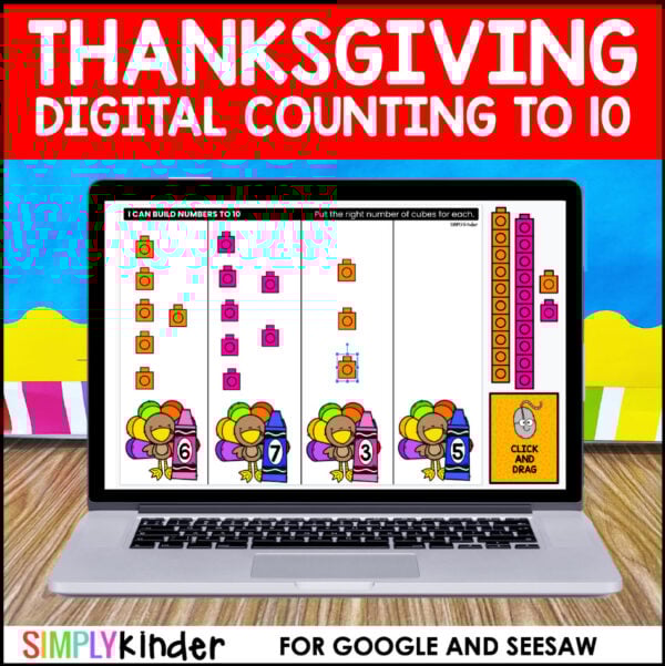 Thanksgiving Digital Counting to 10 for Google and Seesaw - Simply ...