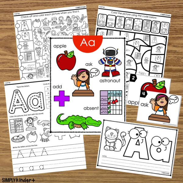 Letter A Alphabet Activities (Initial Sound) - Simply Kinder ...