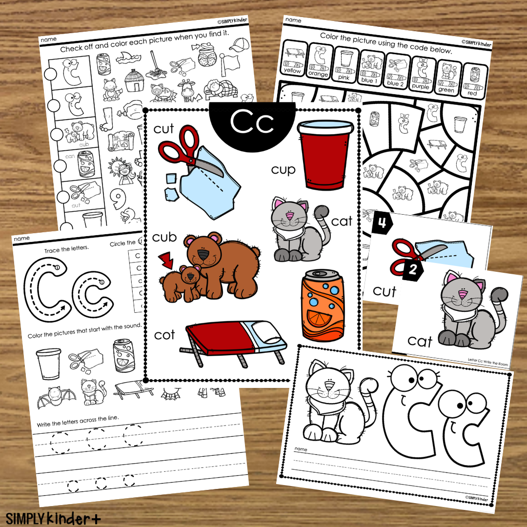 Letter C Alphabet Activities - Simply Kinder + Printable Membership