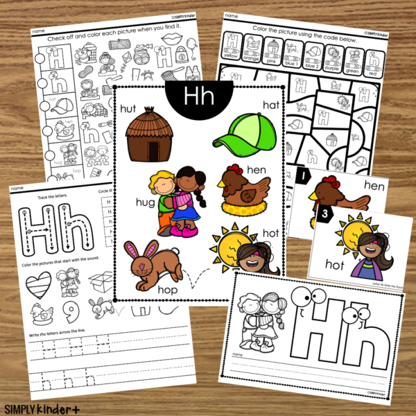 Letter H Alphabet Activities - Simply Kinder + Printable Membership