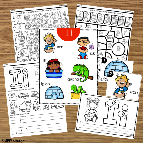 Letter I Alphabet Activities (Initial Sound) - Simply Kinder ...