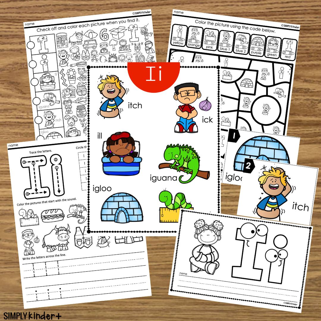 Letter I Alphabet Activities (Initial Sound) - Simply Kinder ...