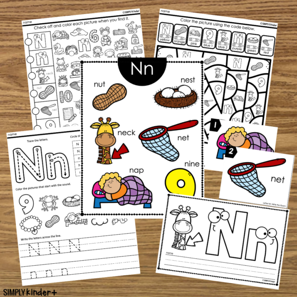 Letter N Alphabet Activities - Simply Kinder + Printable Membership