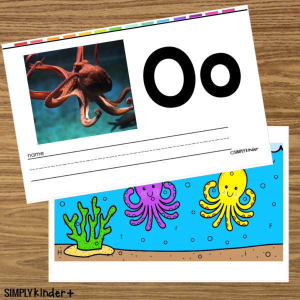Letter O Alphabet And Sound Mini-Book - Simply Kinder + Printable ...