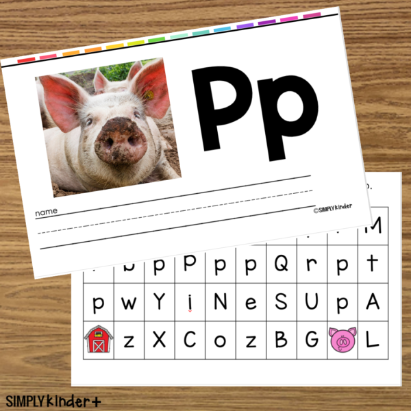 Letter P Alphabet And Sound Mini-Book - Simply Kinder + Printable ...