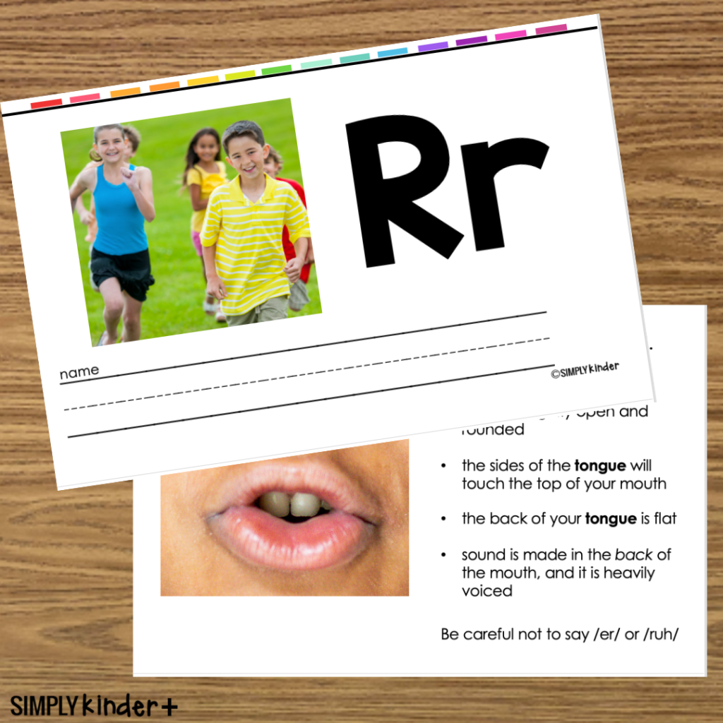 Letter R Alphabet And Sound Mini-Book - Simply Kinder + Printable ...