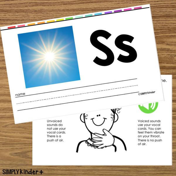 Letter S Alphabet And Sound Mini-Book - Simply Kinder + Printable ...