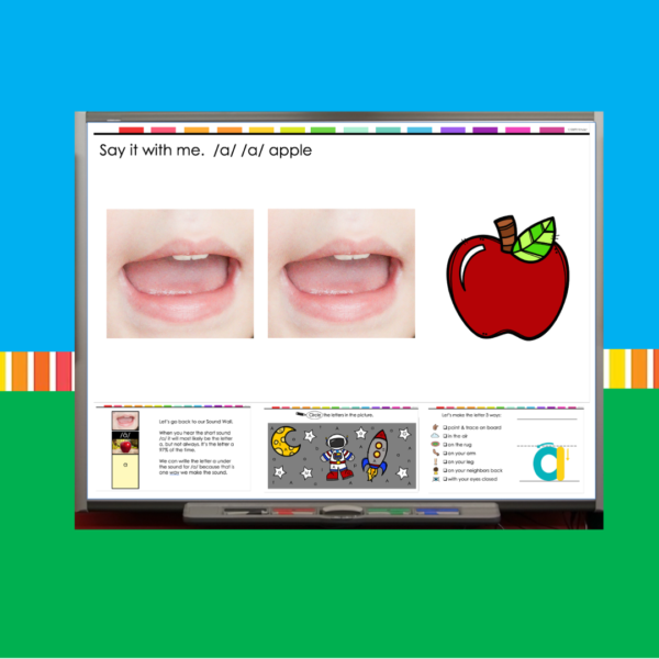 Letter A Alphabet And Sound Slides for PowerPoint and Google - Simply ...