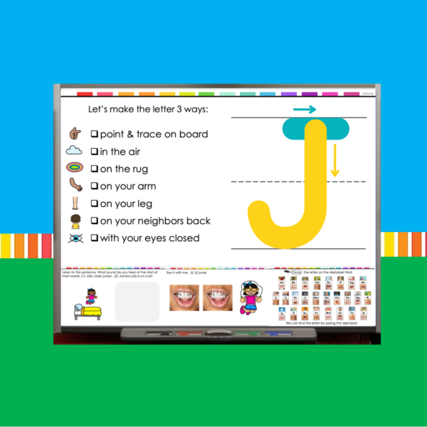 Letter J Alphabet And Sound Slides for PowerPoint and Google - Simply ...