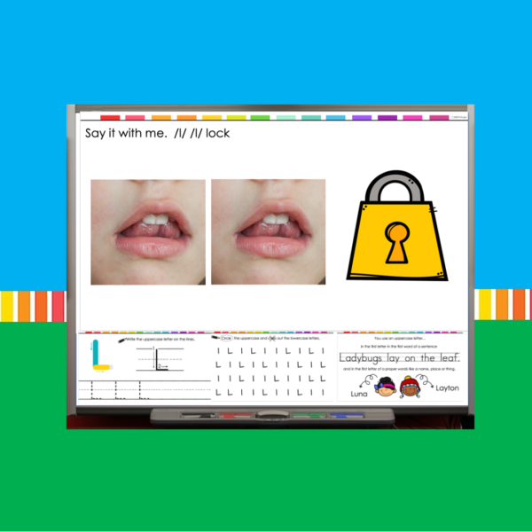 Letter L Alphabet And Sound Slides for PowerPoint and Google - Simply ...