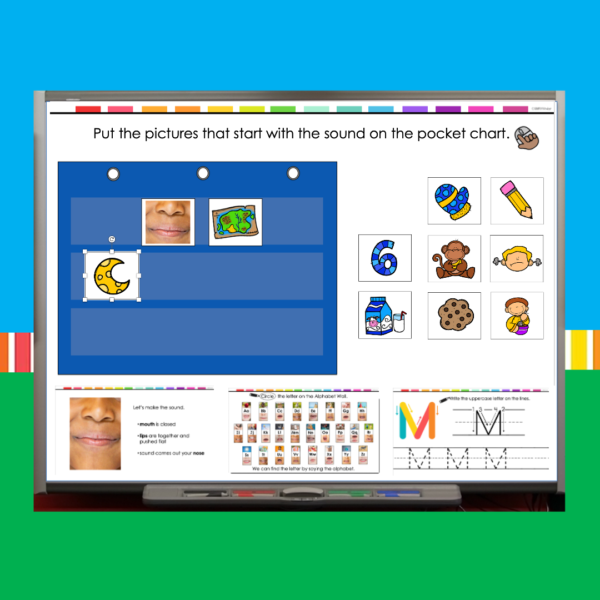 Letter M Alphabet And Sound Slides for PowerPoint and Google - Simply ...