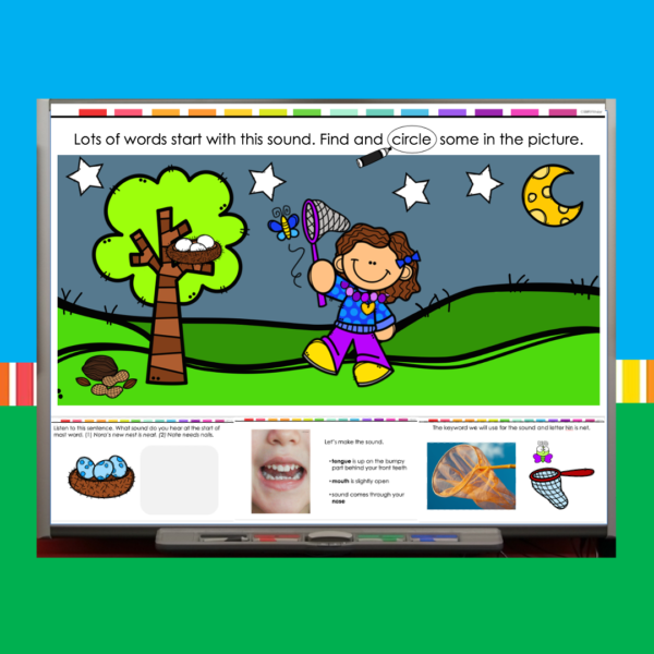 Letter N Alphabet And Sound Slides for PowerPoint and Google - Simply ...