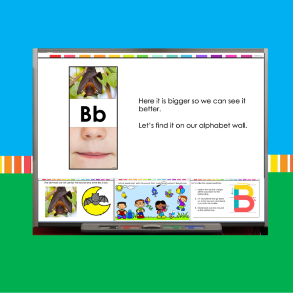 Letter B Alphabet And Sound Slides for PowerPoint and Google - Simply ...