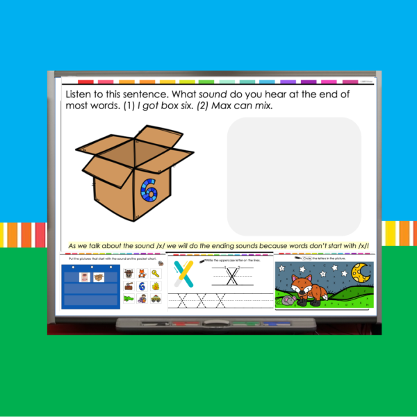 Letter X Alphabet And Sound Slides for PowerPoint and Google - Simply ...