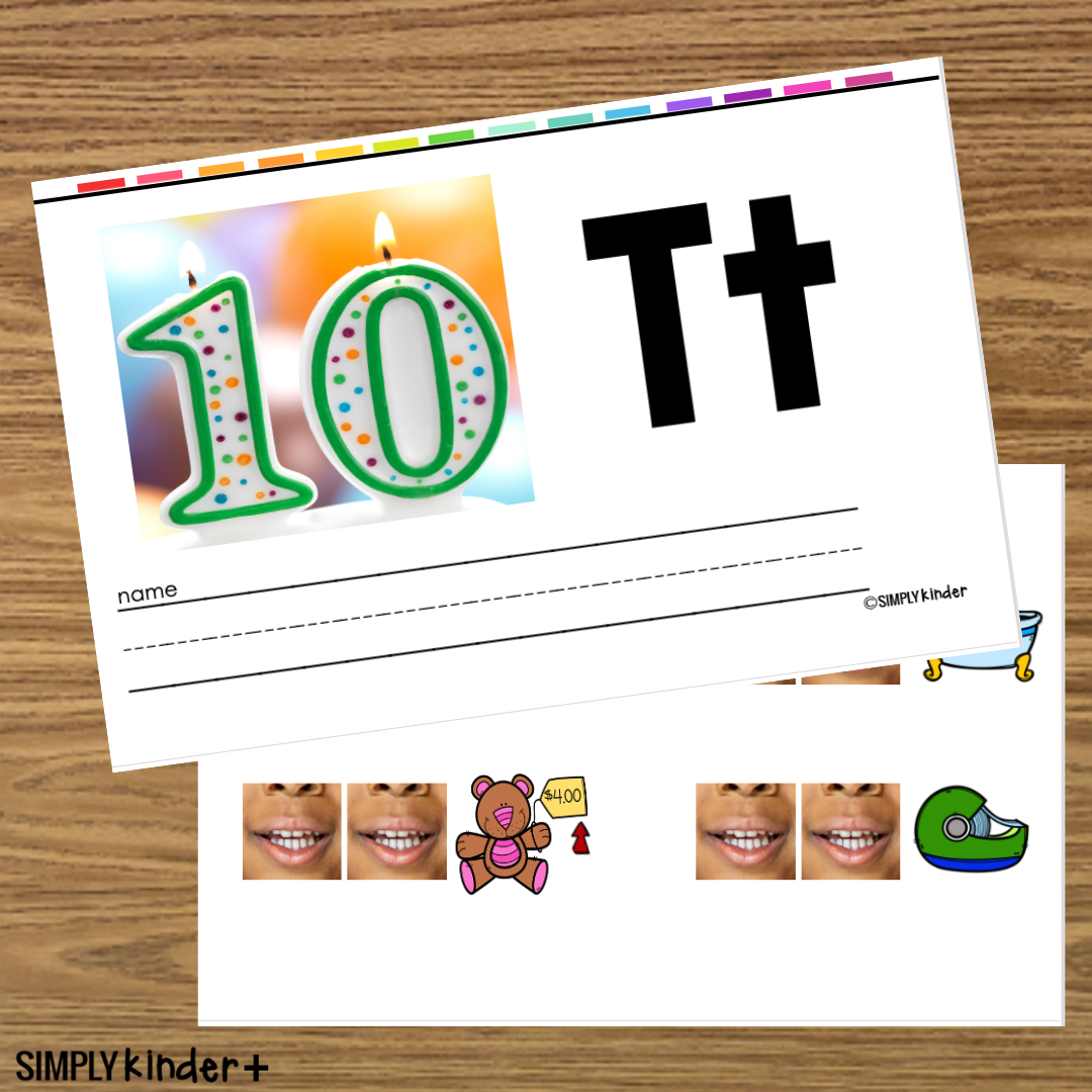 Letter T Alphabet And Sound Mini-Book - Simply Kinder + Printable ...