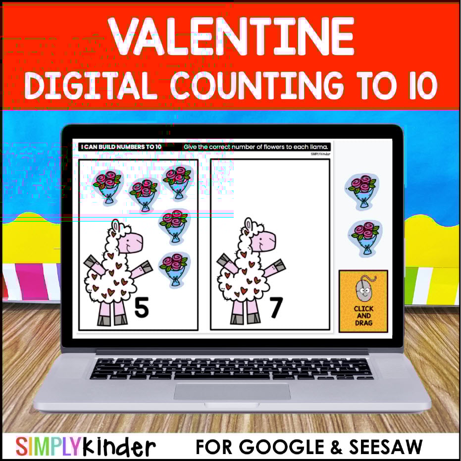 Valentine Digital Counting to 10 for Google and Seesaw - Simply Kinder ...