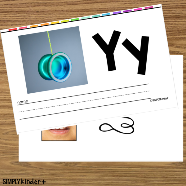 Letter Y Alphabet And Sound Mini-Book - Simply Kinder + Printable ...