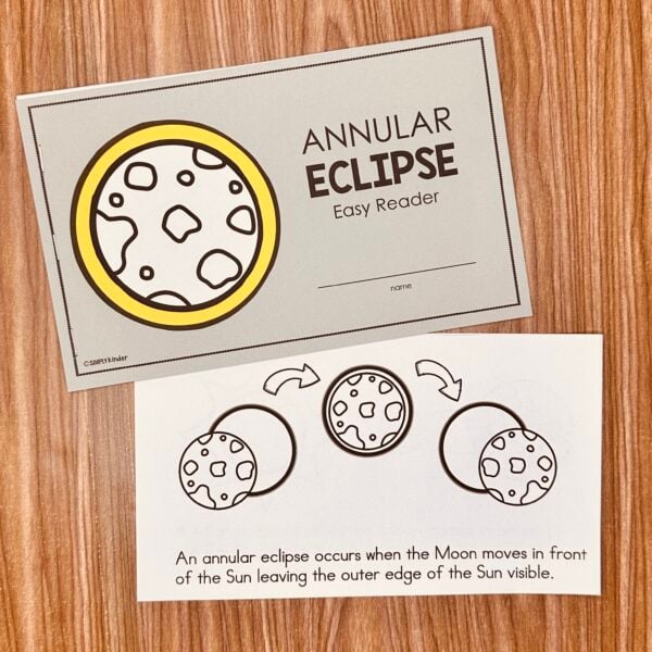 Annular Eclipse Easy Reader - Simply Kinder + Printable Membership