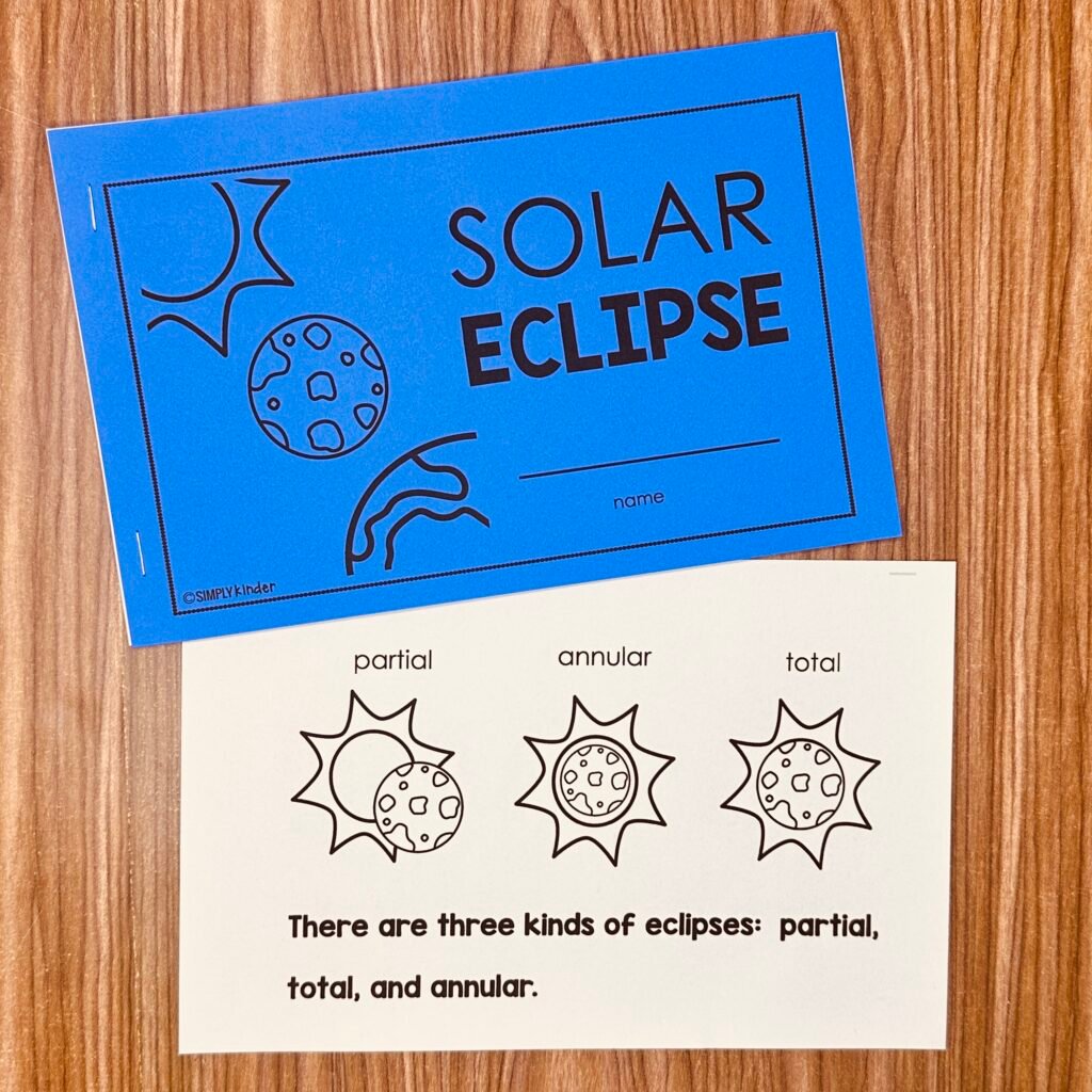Solar Eclipse Easy Reader - Simply Kinder Plus