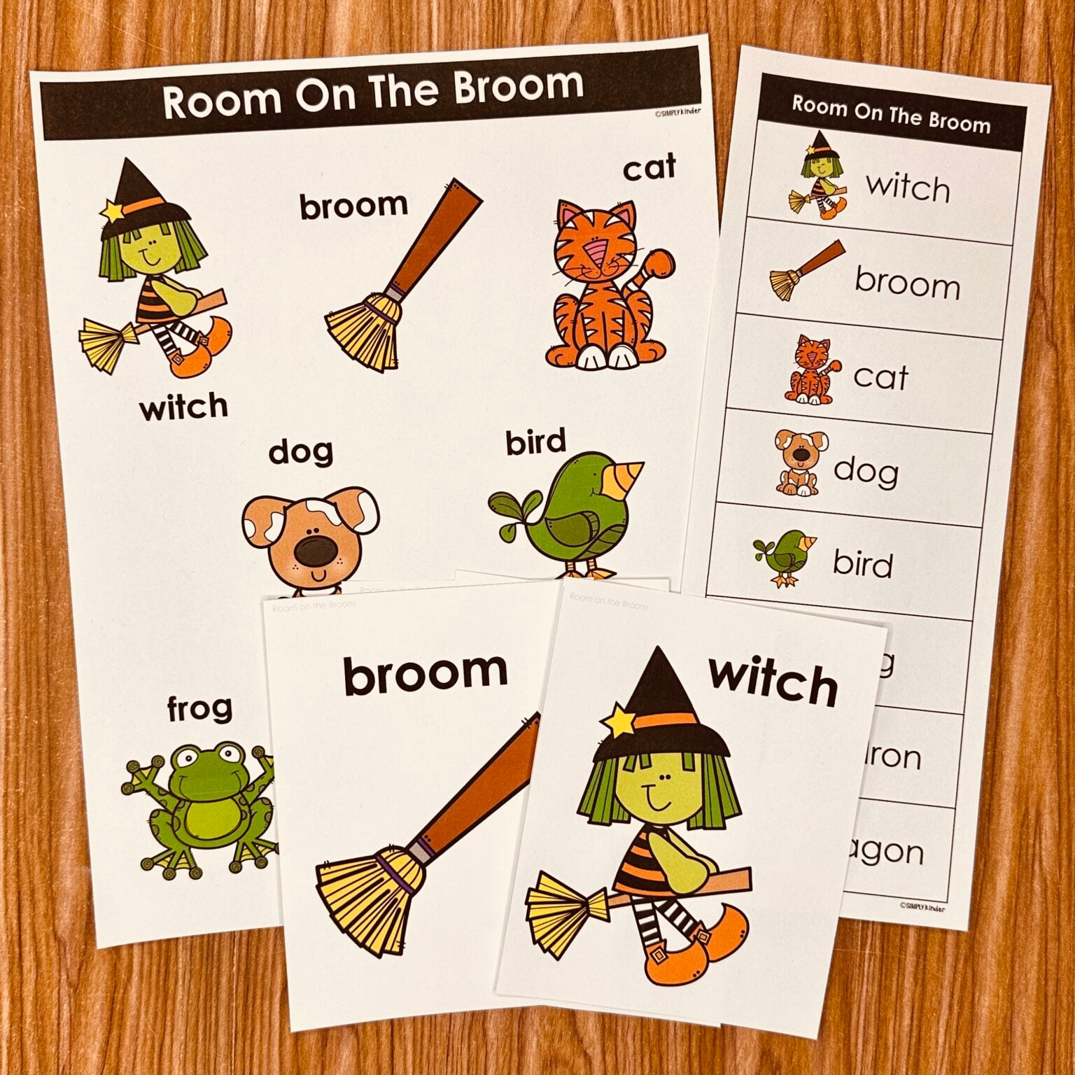 Room On The Broom Writing Center - Simply Kinder + Printable Membership