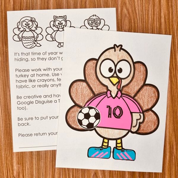 Turkey In Disguise Family Project - Simply Kinder + Printable Membership