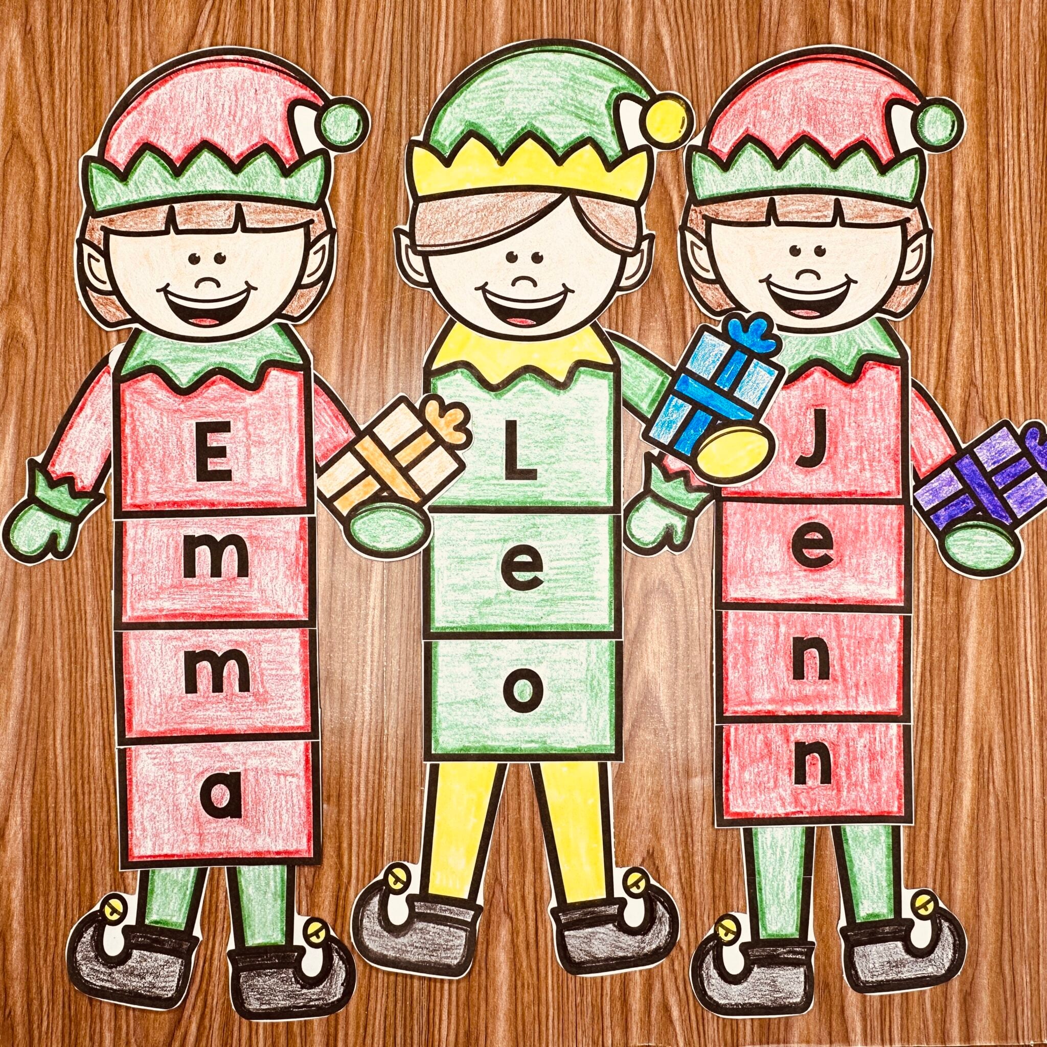 Elf Editable Name Craft - Simply Kinder + Printable Membership