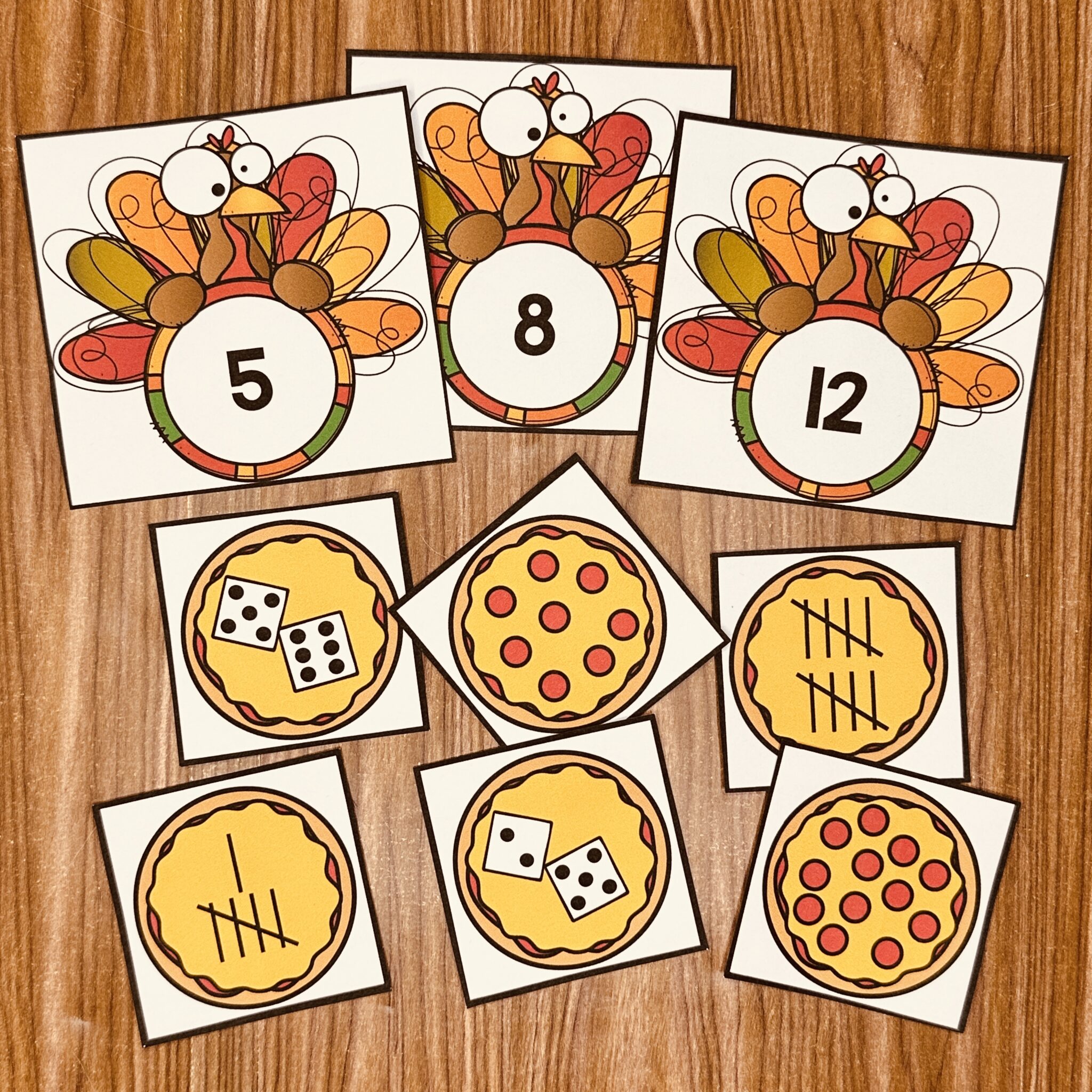 Turkey Trouble Counting Center - Simply Kinder + Printable Membership