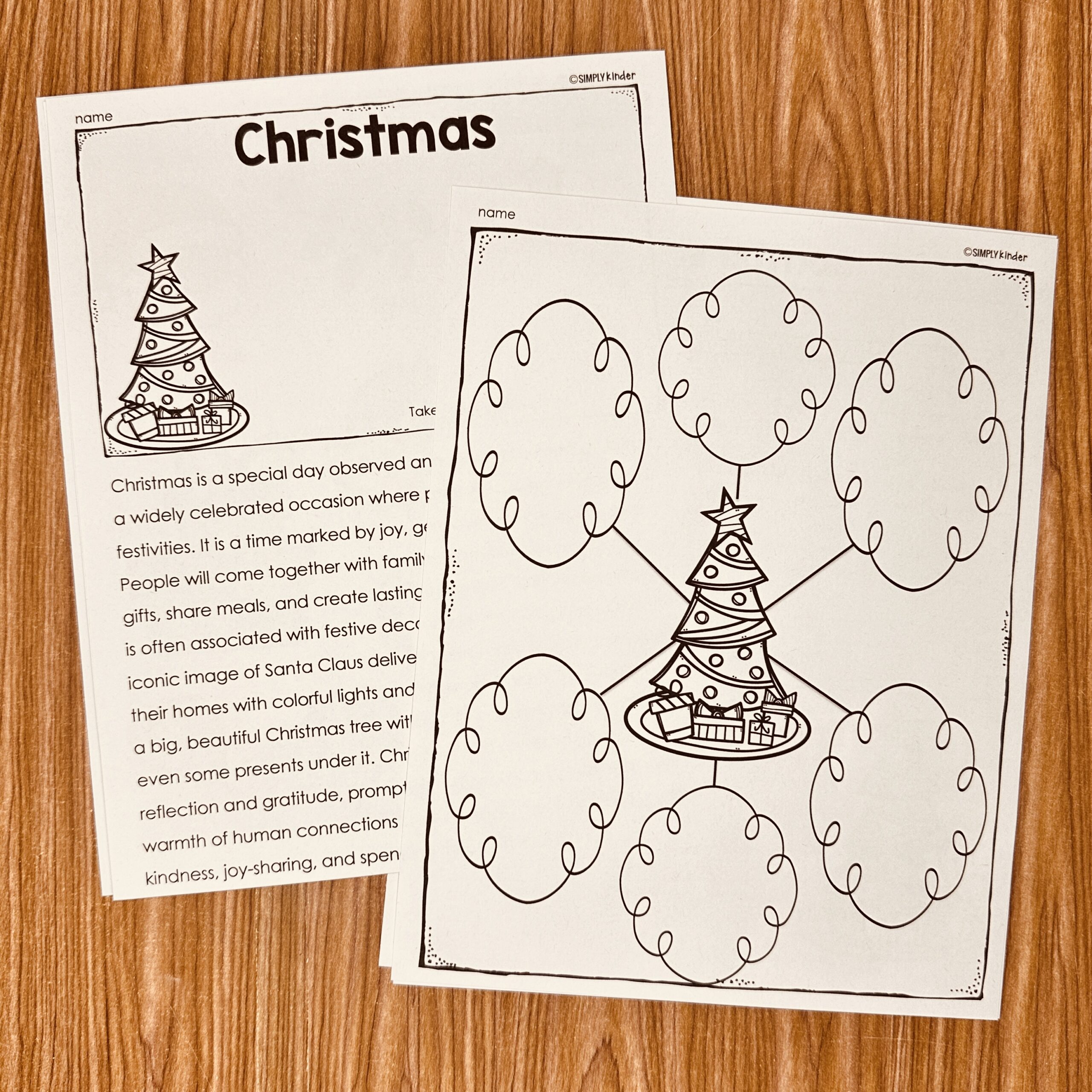 Christmas Graphic Organizers Compare And Contrast Christmas And