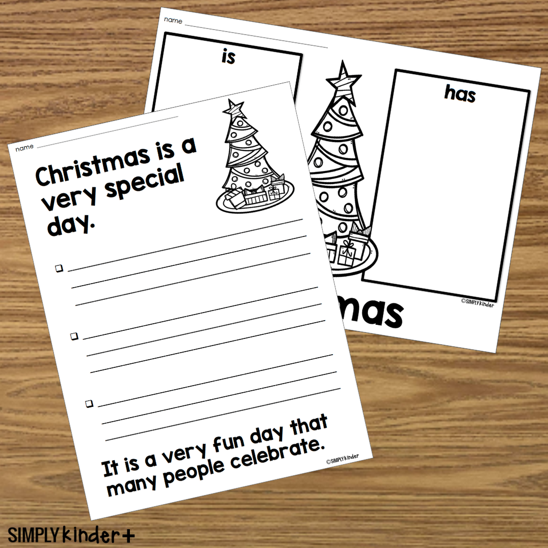 Christmas Report Printables - Simply Kinder + Printable Membership