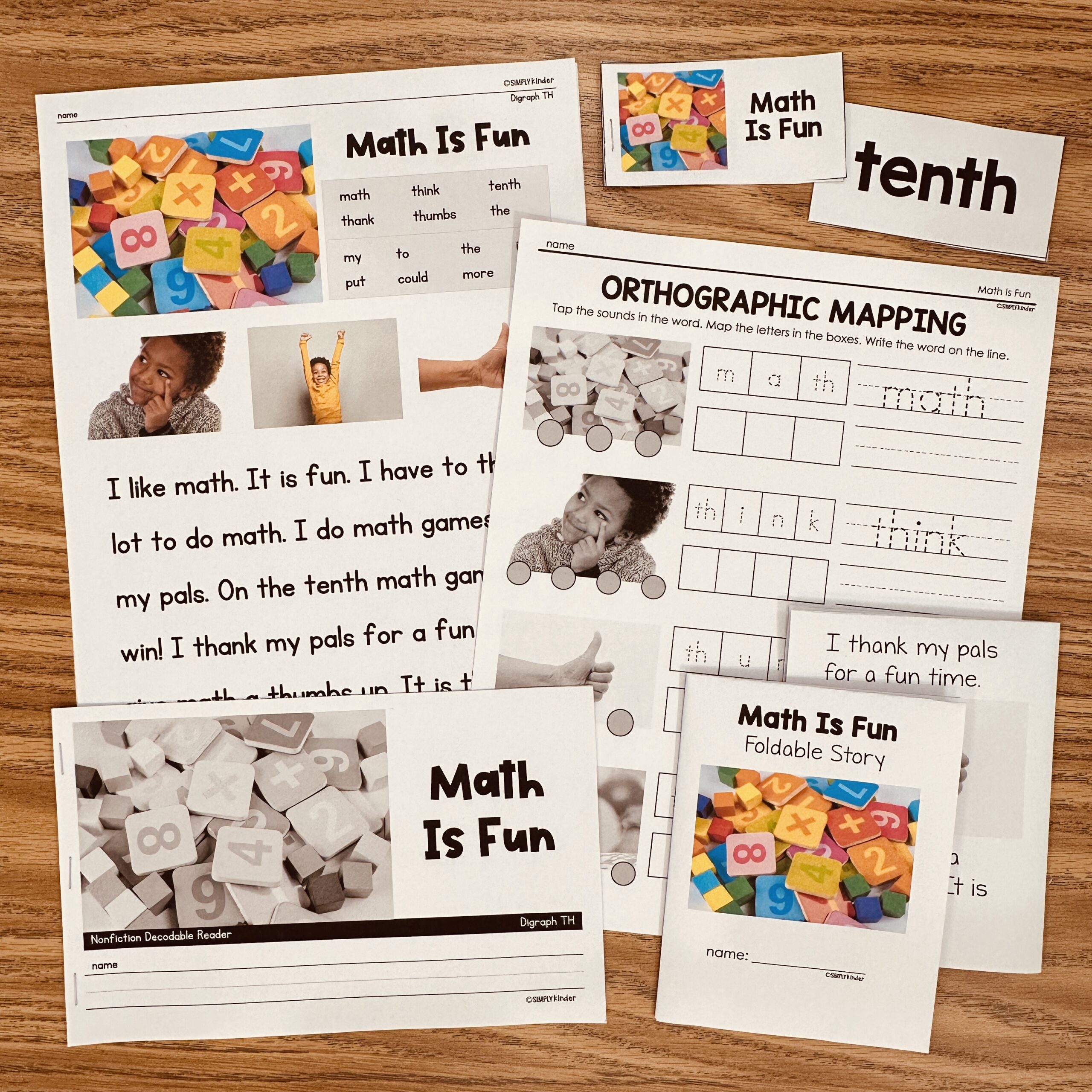 Nonfiction Decodable - Digraph TH - Math Is Fun - Simply Kinder ...