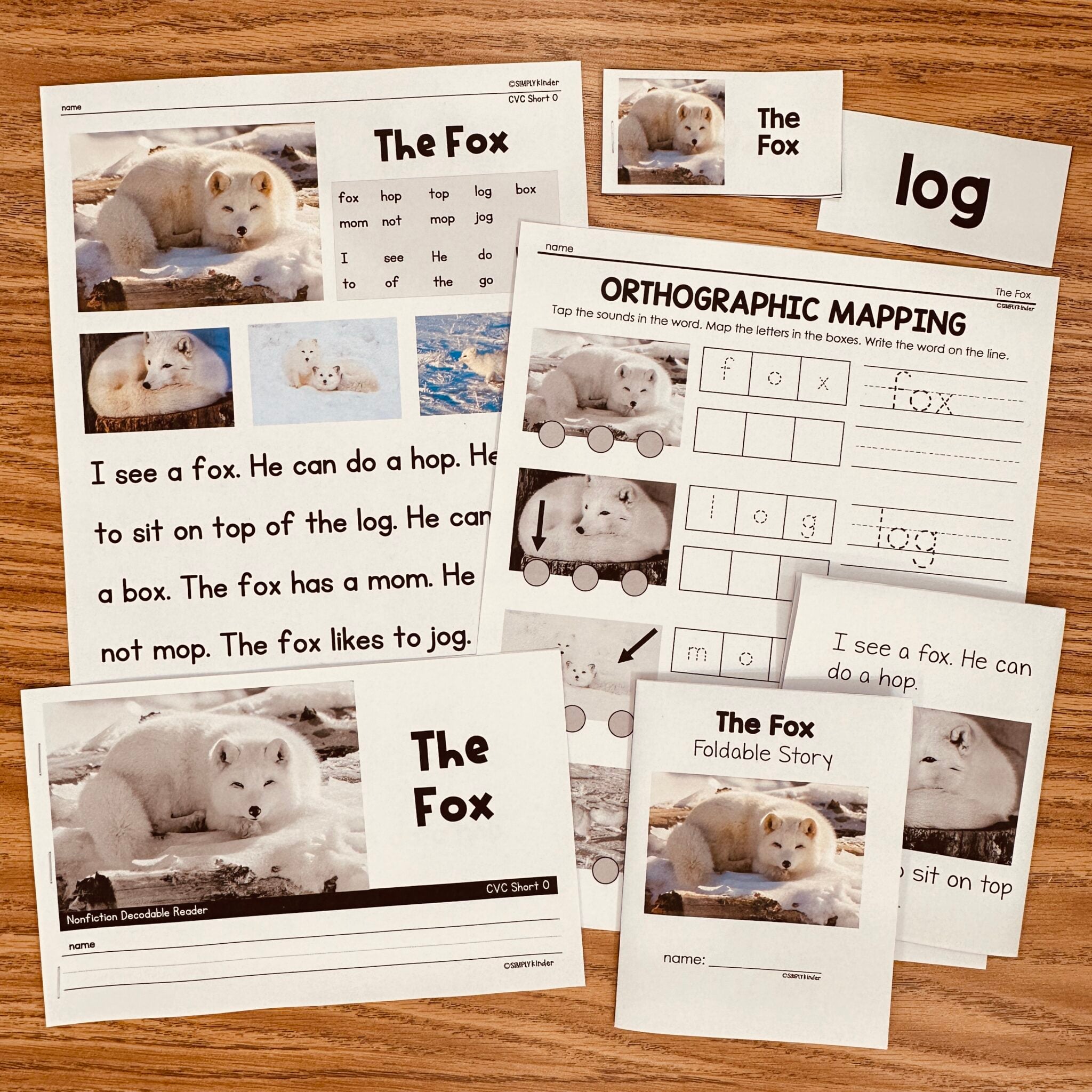 Nonfiction Decodable - CVC Short O - The Fox - Simply Kinder ...