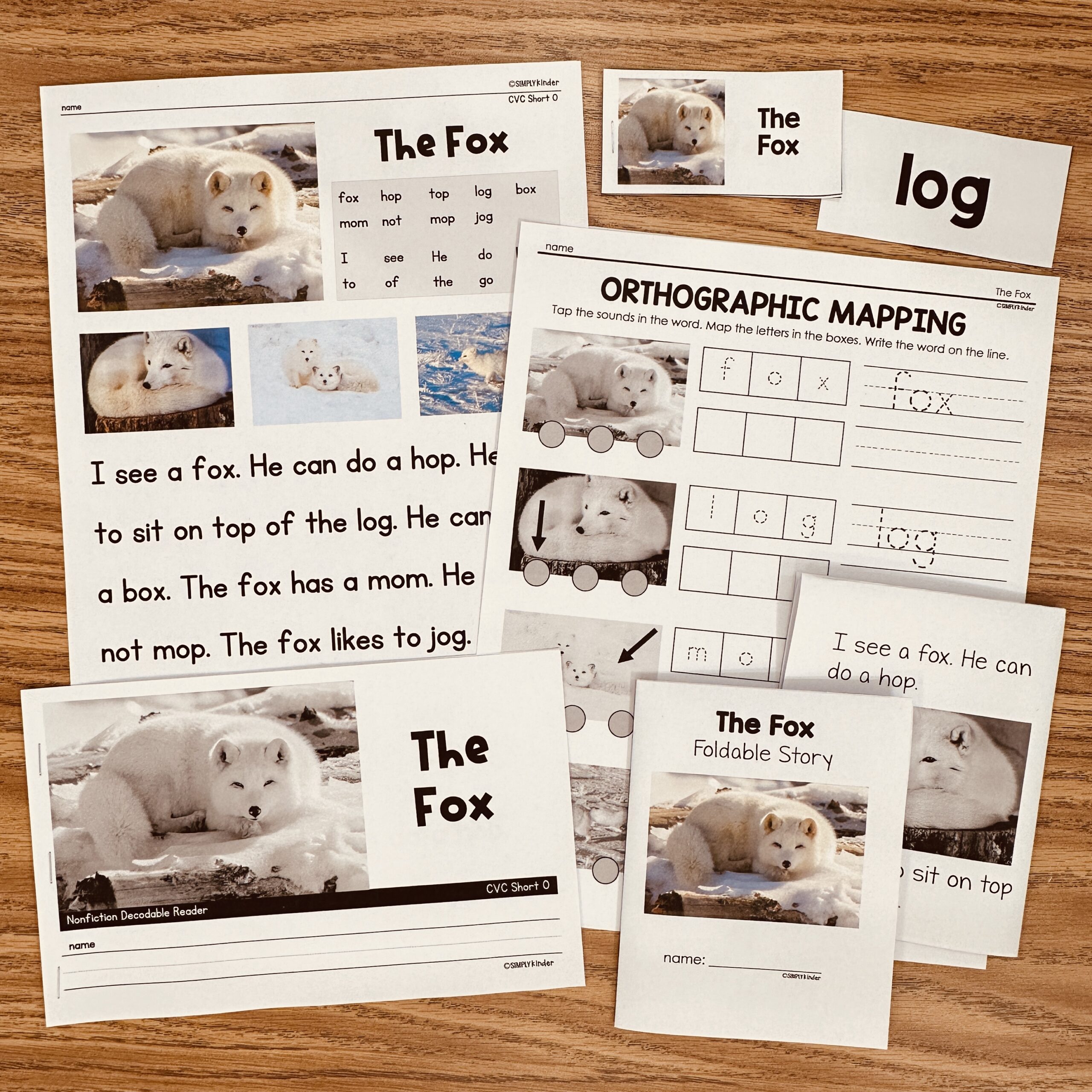 Nonfiction Decodable - CVC Short O - The Fox - Simply Kinder ...
