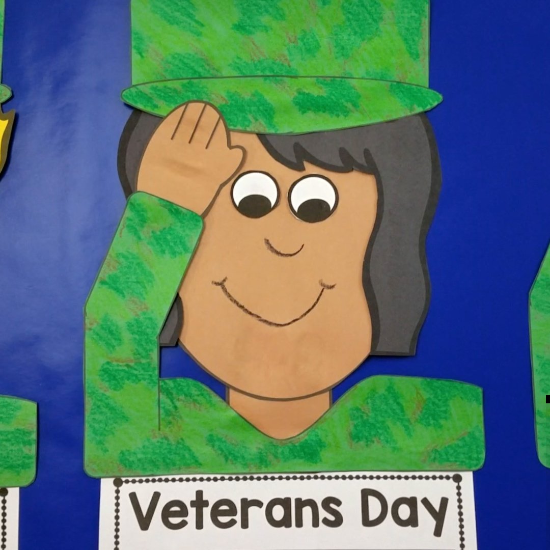 Veterans Day Craft & Writing - Simply Kinder + Printable Membership