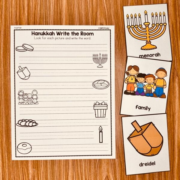 Hanukkah Write the Room - Simply Kinder + Printable Membership