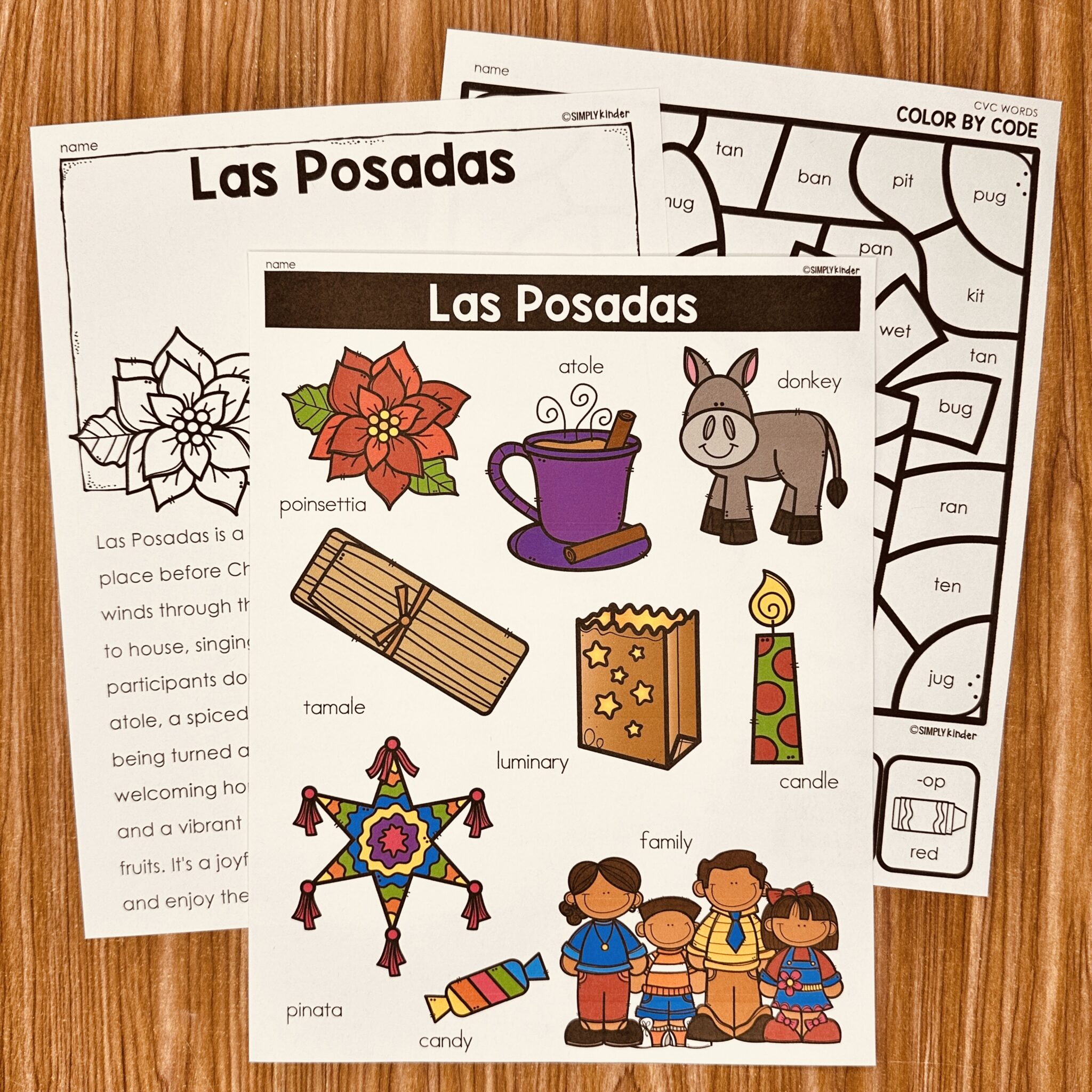 Las Posadas No Prep Activities - Simply Kinder + Printable Membership