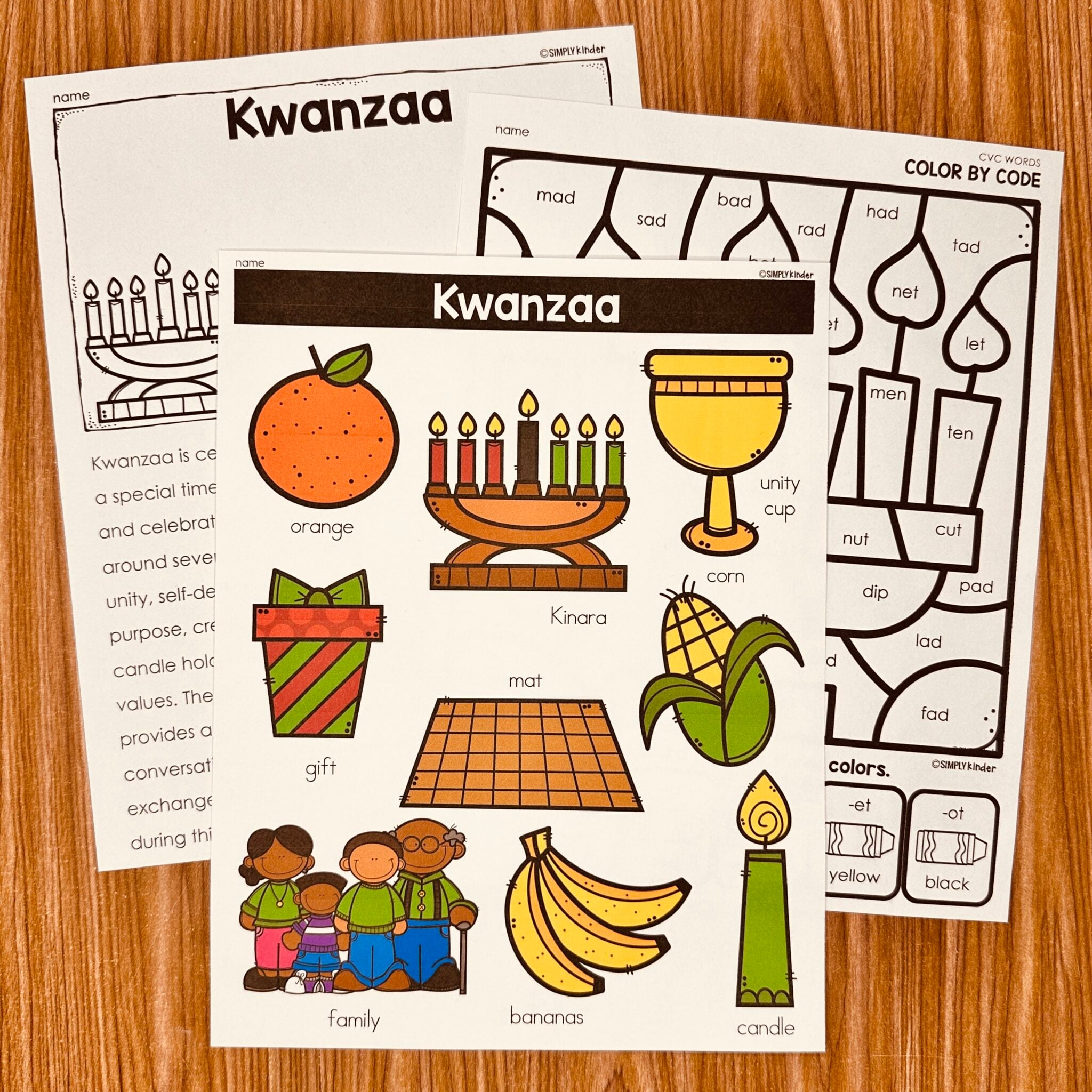 Kwanzaa Activities - Simply Kinder + Printable Membership