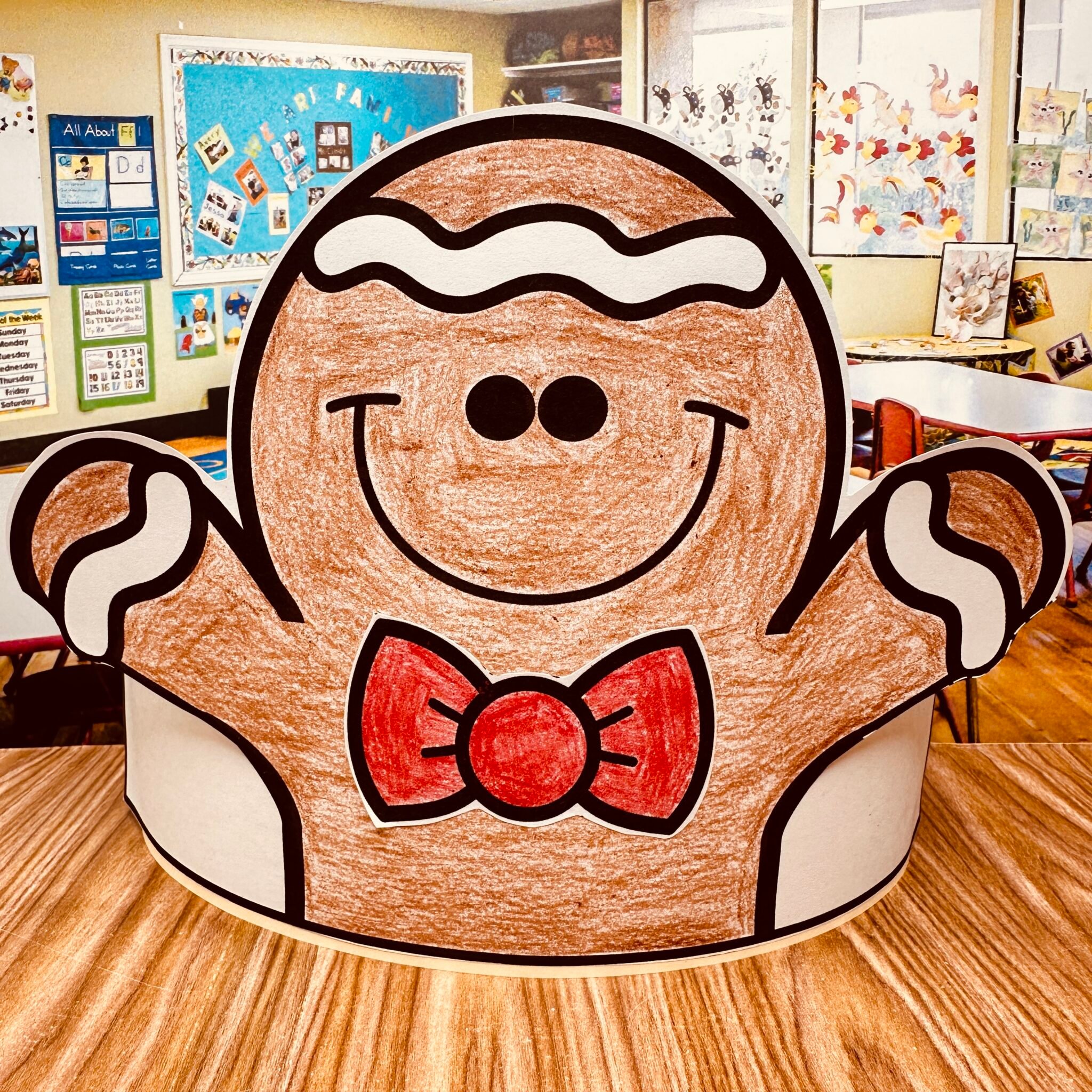 Gingerbread Day Hat Craft - Simply Kinder + Printable Membership